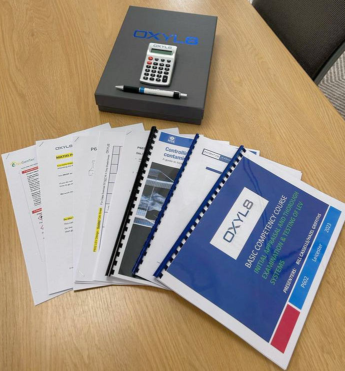 P601 Examination and Testing of LEV Training Courses - OXYL8